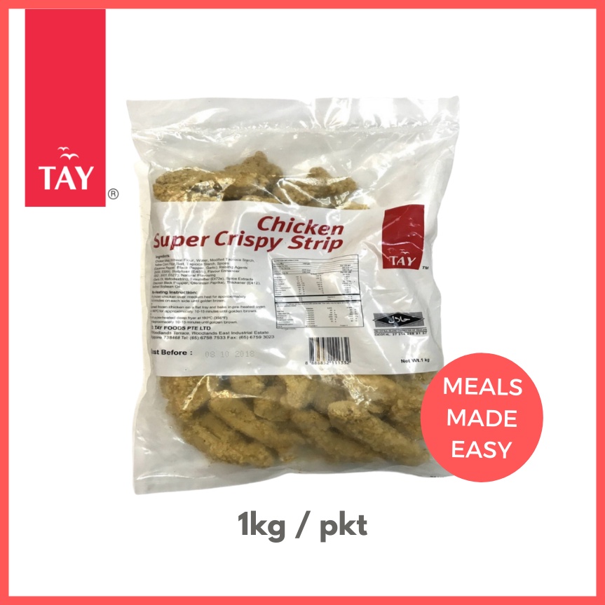 [Ready-To-Cook] Tay Chicken Super Crispy Strip (1kg/pkt) | Shopee Singapore