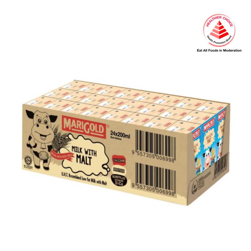 Marigold Milk With Malt (24x200ml) | Shopee Singapore