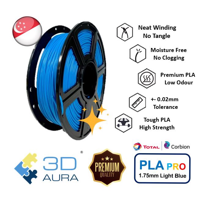 3D AURA PLA PRO Tough PLA 1.75mm 1kg 3D Printer Filament Printing ...