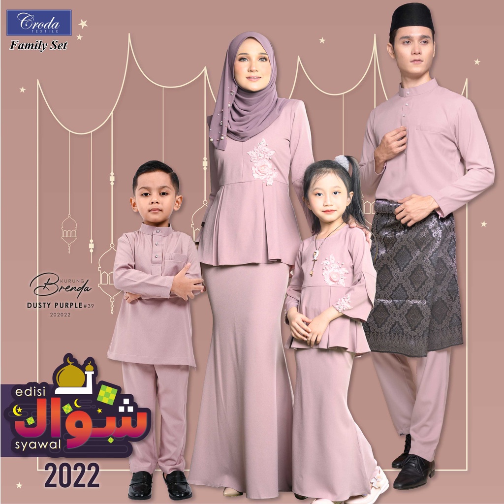 RAYA 2024 1 RAYA -baju kurung BRENDA modern manik sedondon ibu anak ...
