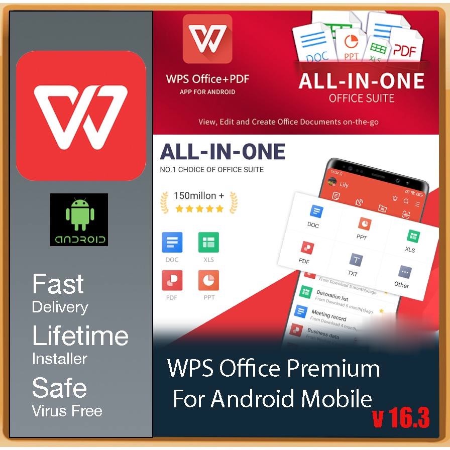 WPS Office Premium v16.3 For Android Mobile (latest May 2022) | Shopee ...