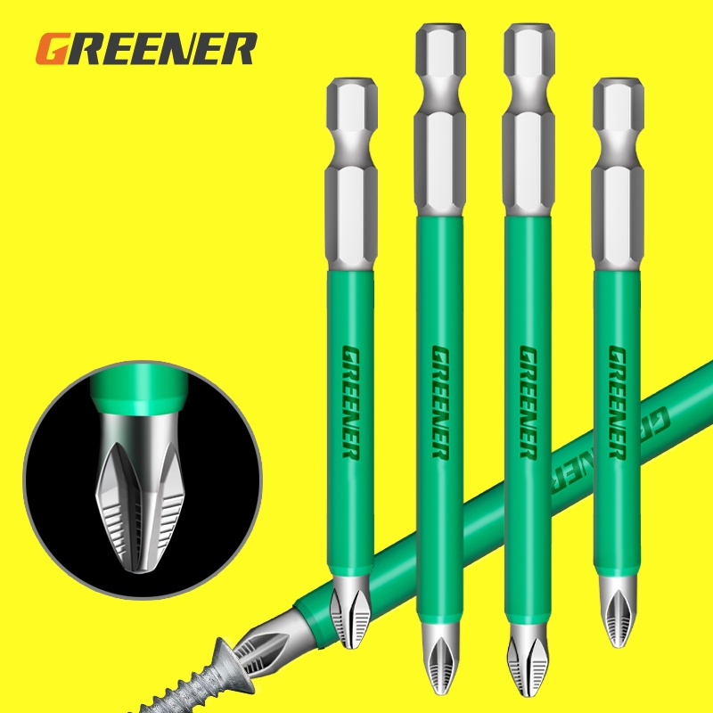 Greener Electric Screwdriver Set 25-150mm PH2 Non-slip Magnetic Batch ...