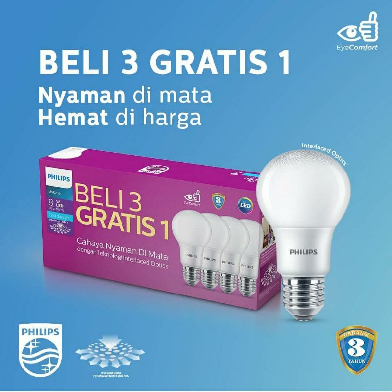 PHILIPS MyCare LED Home Lights 4 6 8 10 12 14.5 W Watt Multipack ...