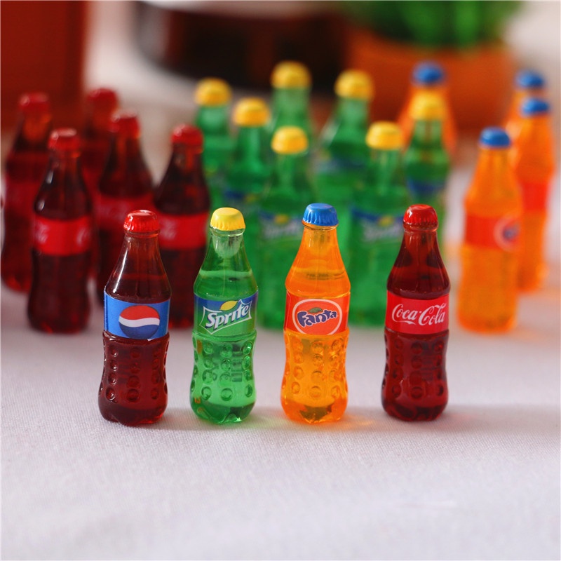 1: 12 Doll House Accessories Mini Simulation Bottled Cola Soda Drink ...