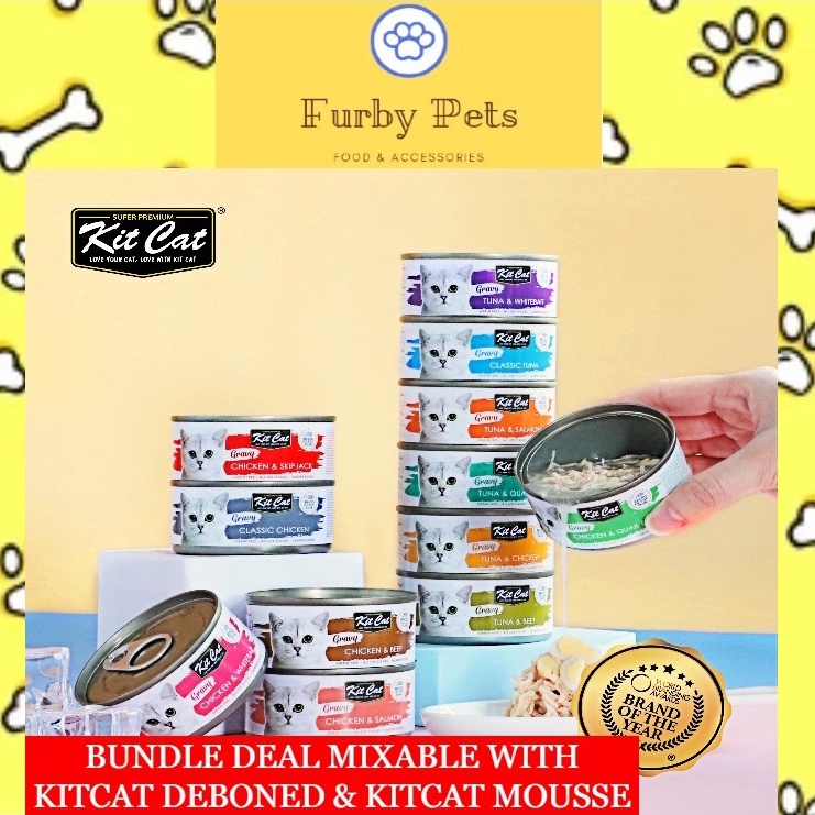 Kit Cat Gravy & Sparkles Cat Canned Wet Food (70g) | Shopee Singapore