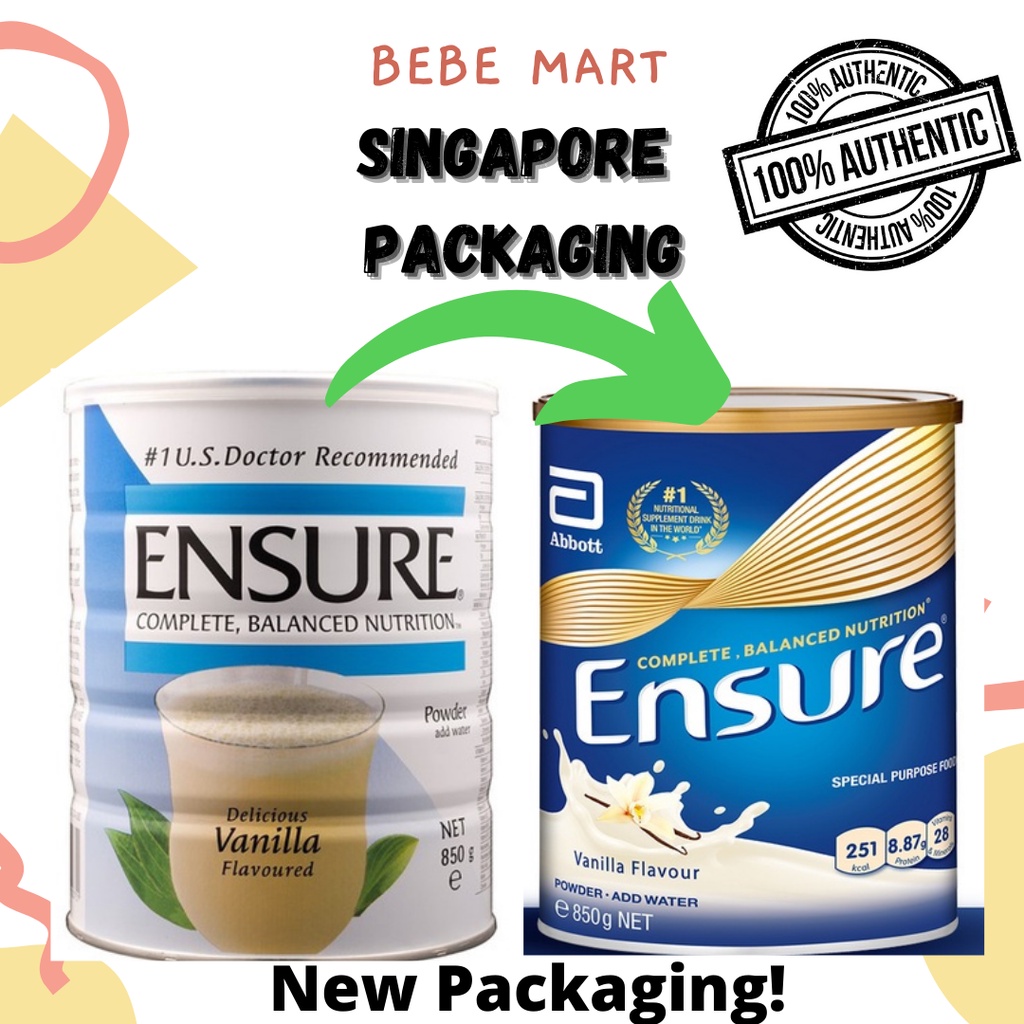 Ensure Regular Adult Nutrition Powder - Vanilla 850g | Shopee Singapore