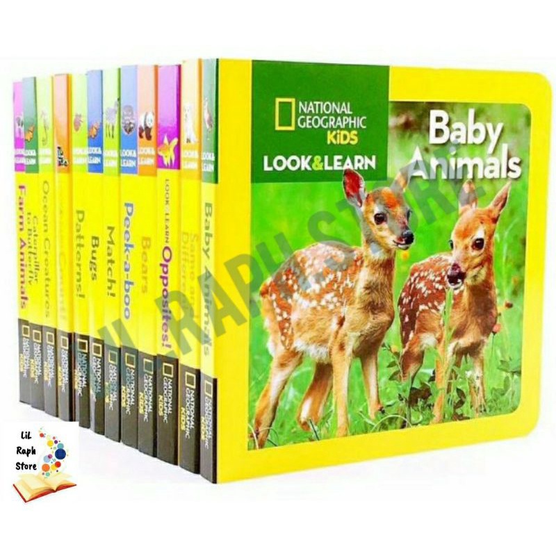 National Geographic Look and Learn Box Set - 12Board Books ...