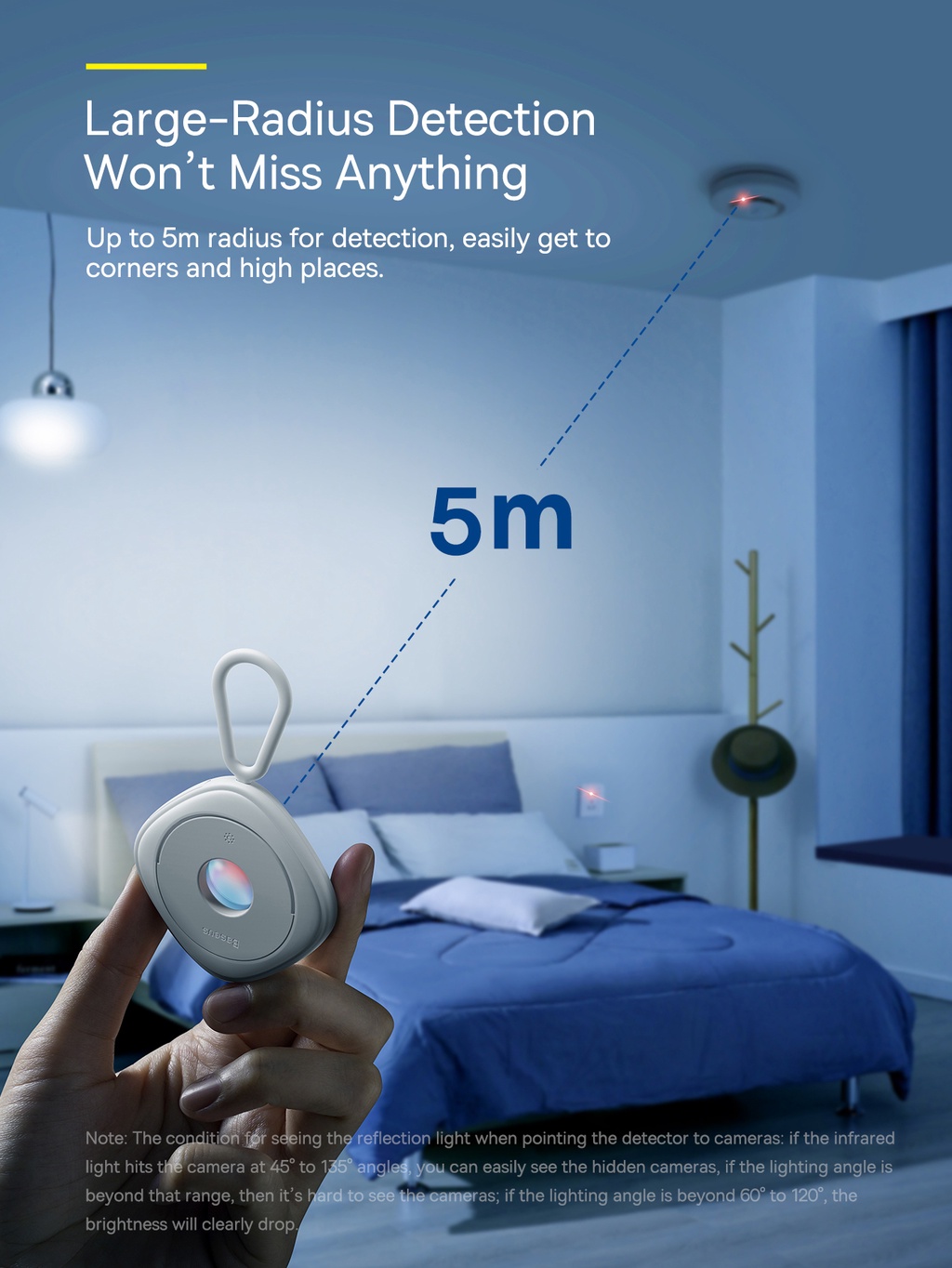 Baseus Portable Pinhole Hidden Lens Detector Anti-Peeping Security ...