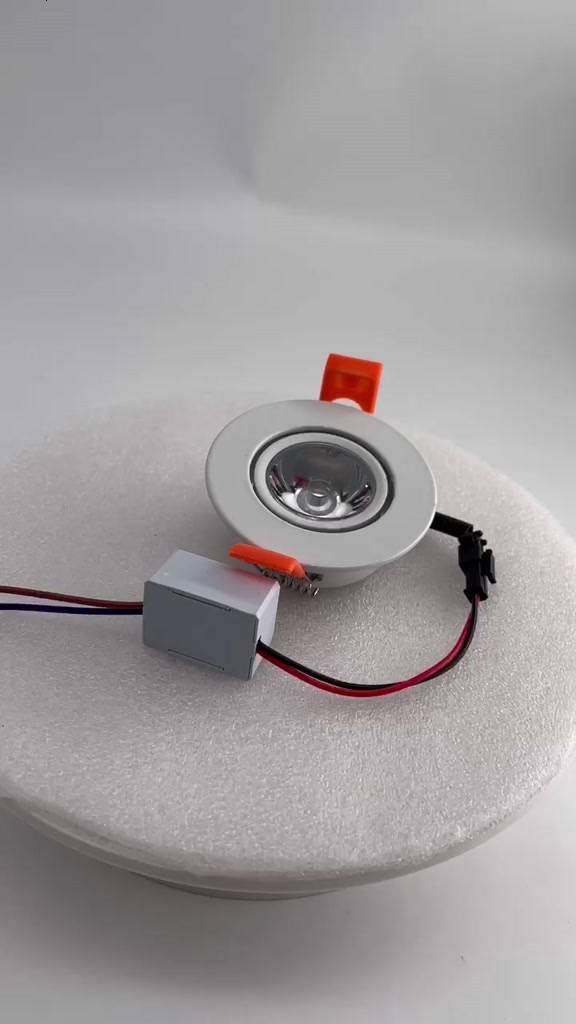 Aluminum Round LED Dimmable Ceiling Downlight 3W AC90-260V Recessed LED ...