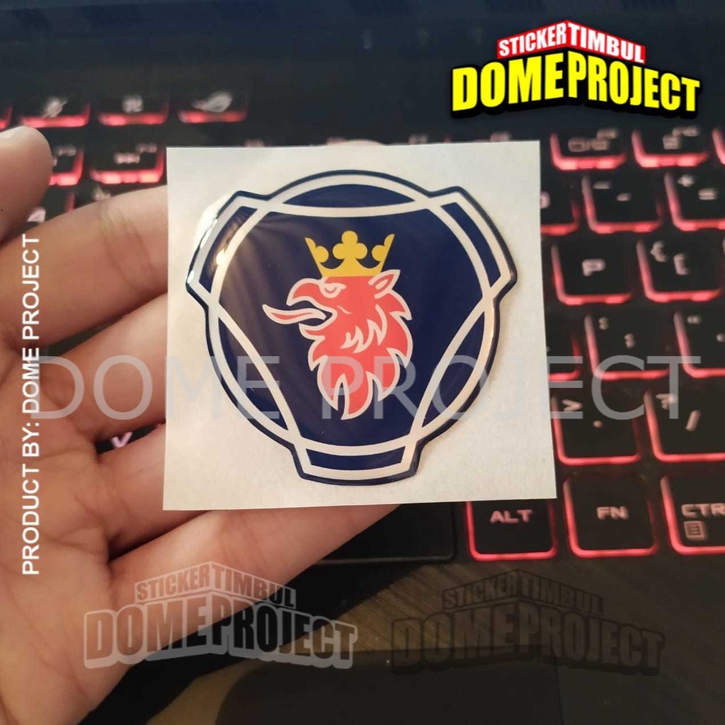 Motorcycle STICKER Embossed EMBLEM SCANIA STICKER EMBLEM Flexible ...