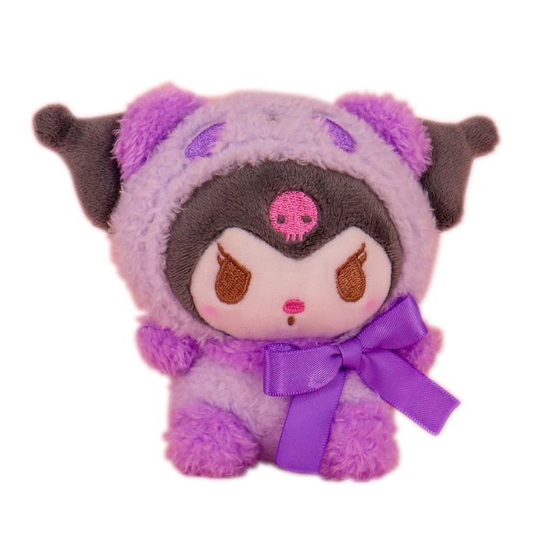 10cm Sanrio Kuromi Plush Keychains Kawaii My Melody Cinnamoroll PC Dog ...