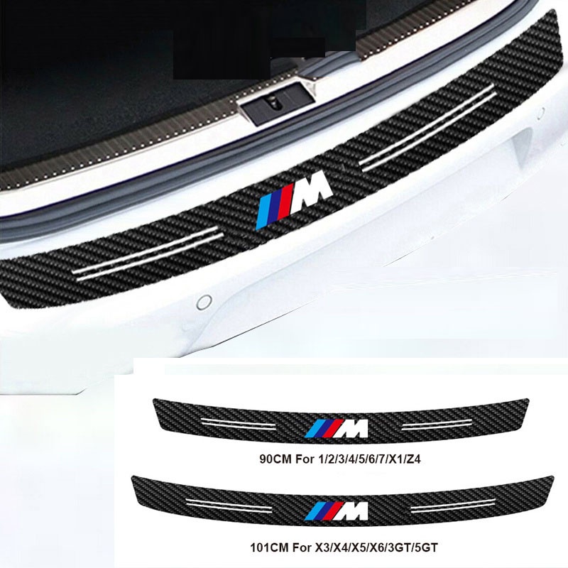 1pc M Carbon Fiber Car Bumper Sticker For Bmw E30 E34 E36 E39 E46 E60 E87 E90 E83 F10 F20 F30 ...