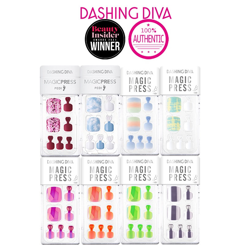 Dashing Diva Pedicure Magic Press/Pedi designs / Nails/Nail Tips/Fake ...