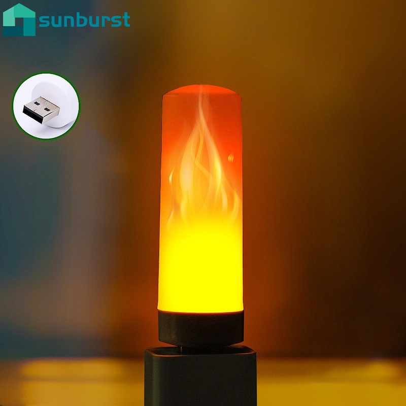 Creative LED Candle Lights / Romantic Smokeless Fire Effect Decorative ...