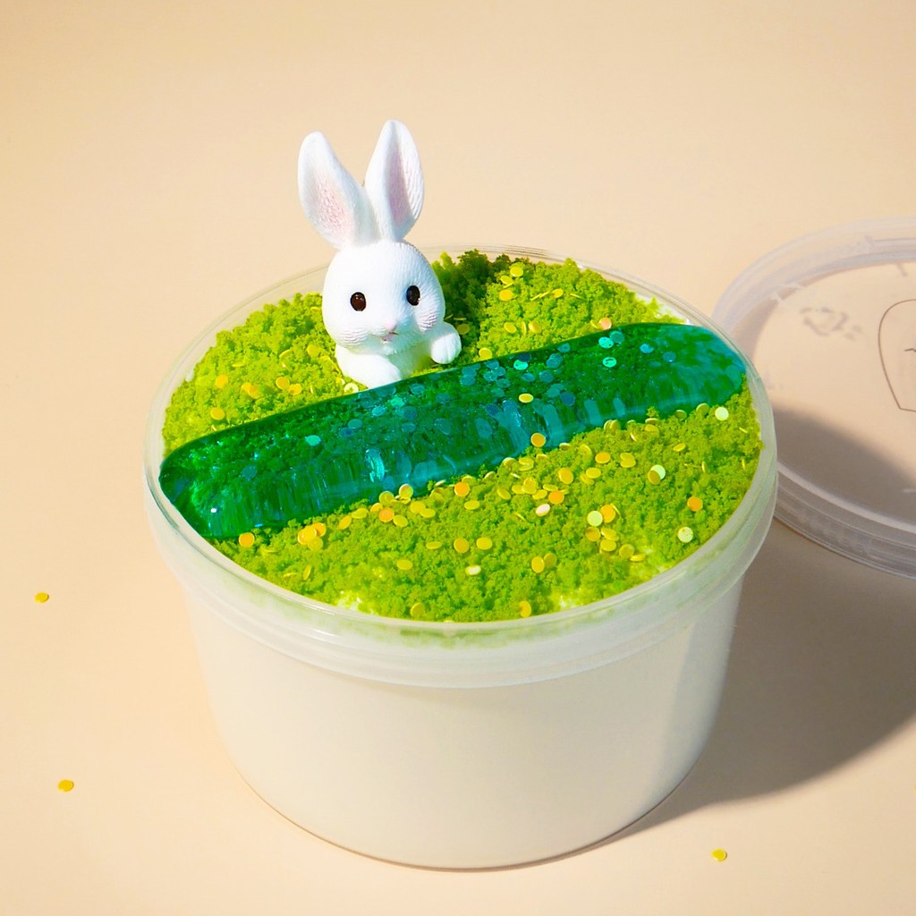 [Palette Slime] Rabbit Garden Slime | Food Slime | DIY Slime | Gelato ...