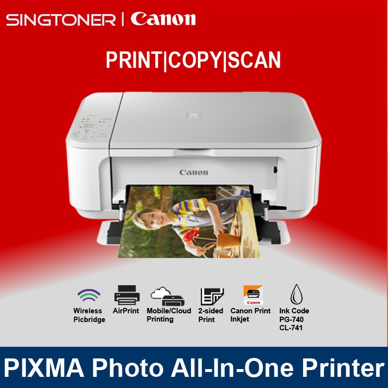 Canon PIXMA MG3670 Wireless All-In-One Colour Printer Color Inkjet ...