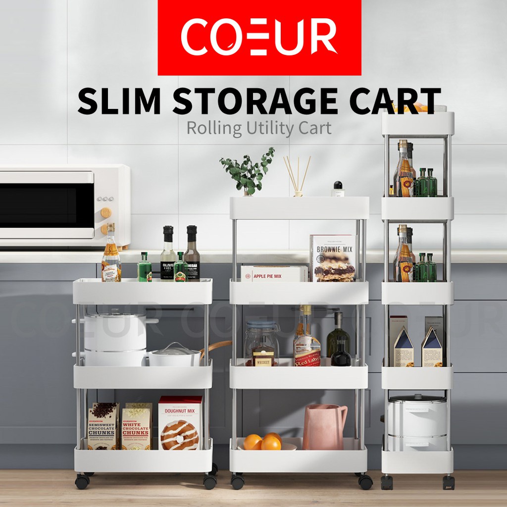 DAIDONG Kitchen Rack Organizer Storage Cart Mobile Trolley Shelving ...