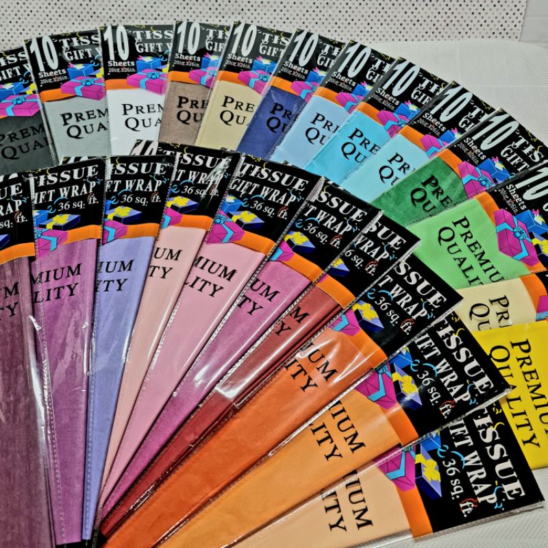 [10 Sheets Pack] [WRP 08] Wrapping Paper | Color Tissue Wrapper | Silk ...