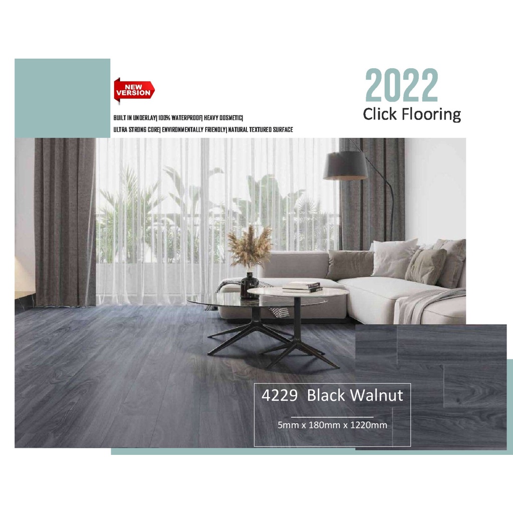 5mm Click system Flooring Sample LVT | Shopee Singapore