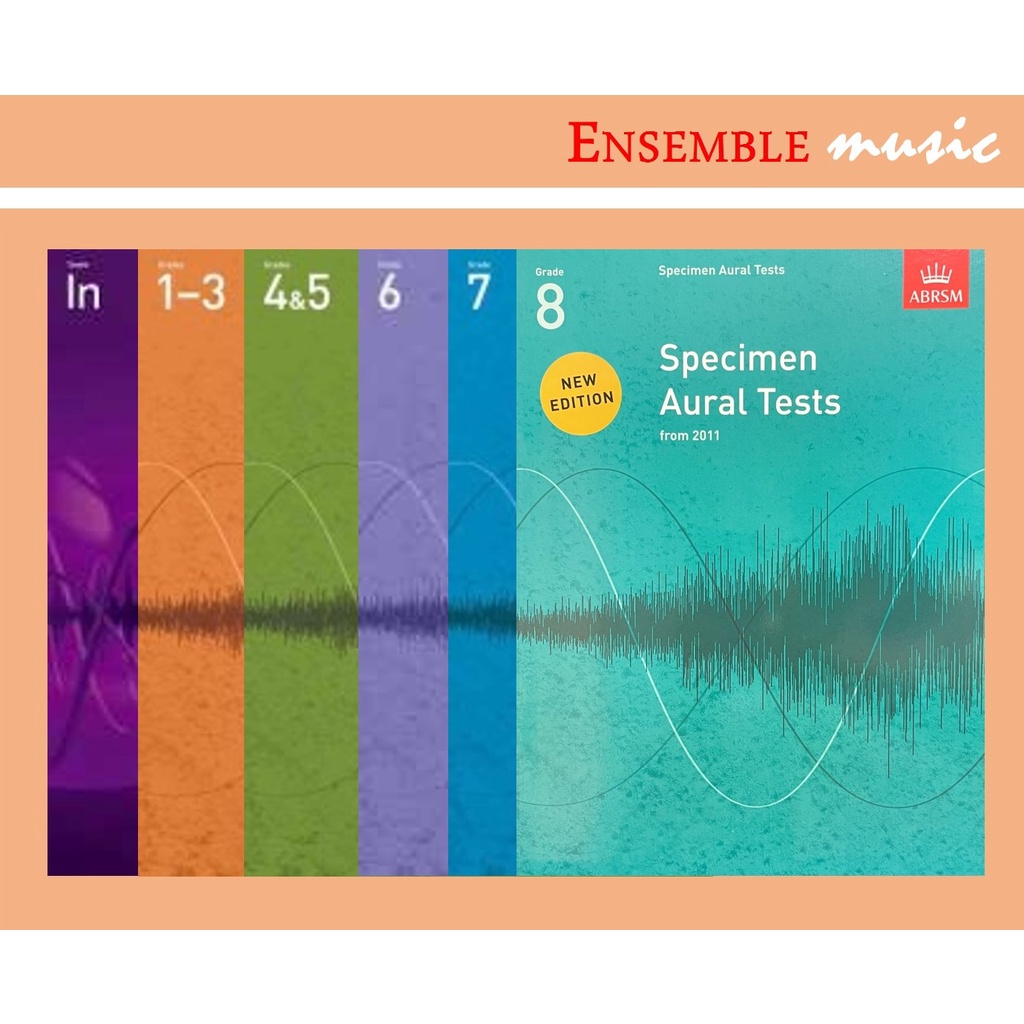 ABRSM Specimen Aural Tests Grade 1, 2, 3, 4, 5, 6, 7, 8 | Shopee Singapore