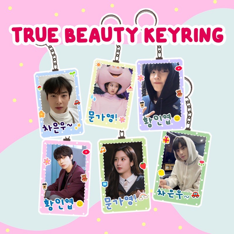 True BEAUTY KEYRING (LEE SUHO HAN SEOJUN EUNWOO HWANG INYEOB) | Shopee ...