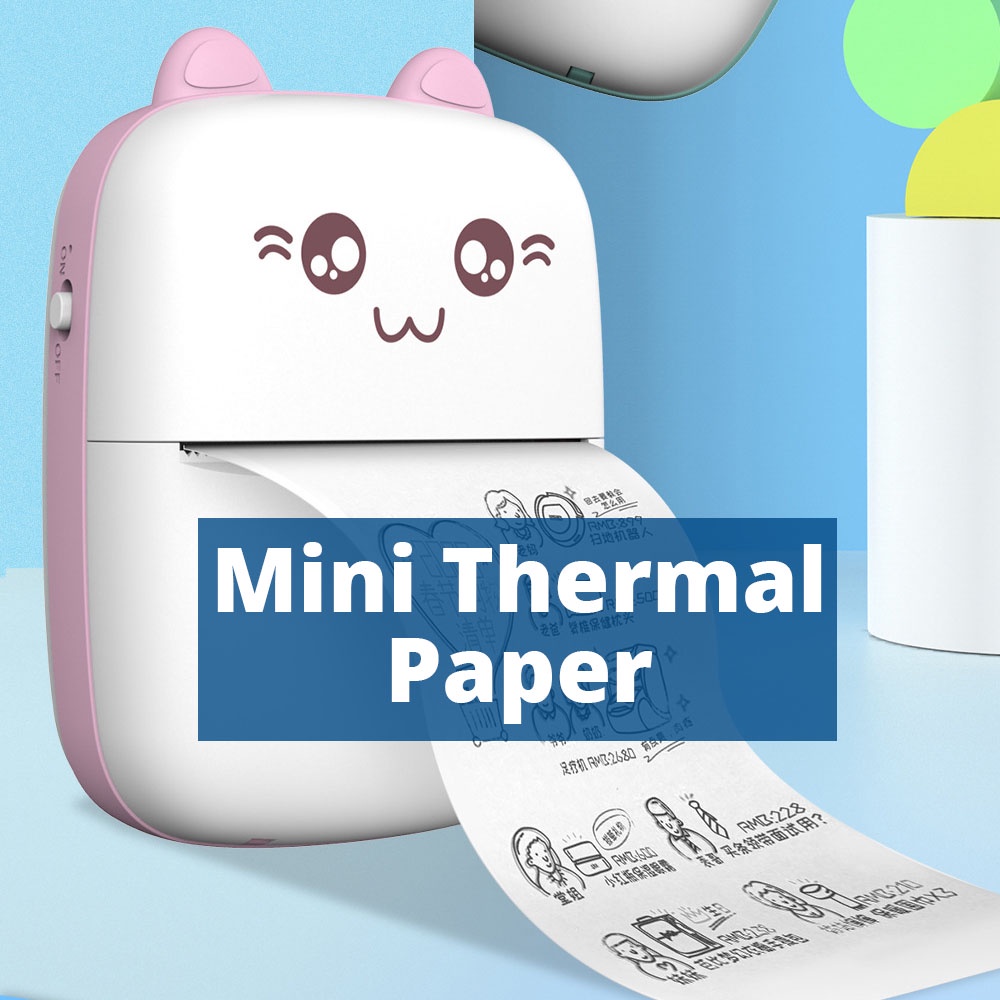 【SG】Wireless Thermal Printer Portable Thermal Photo Printer Sticker ...