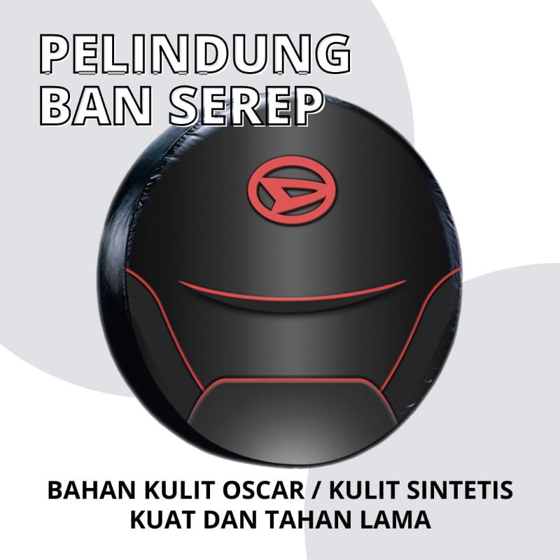 HITAM MERAH Tire Cover/Glove Spare Tire Cover Daihatsu Terios Black ...