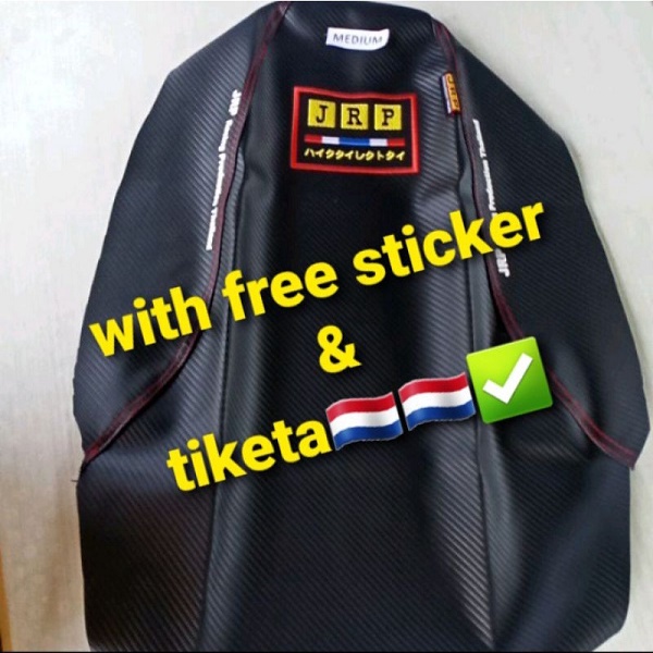 EURO MOTOR DAAN HARI JRP DRY CARBON SEAT COVER MAY TAHI WITH STICKER ...