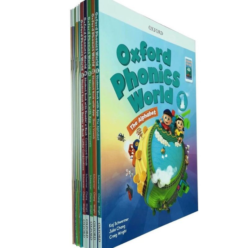 10books Oxford phonics world 1-5 books and work sheet P-D-F and m-p-3 ...