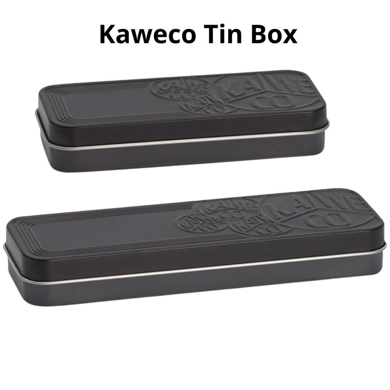 Kaweco Tin Box Pen Case Black / Gold Nostalgic - Short Long 2 Size Gift ...
