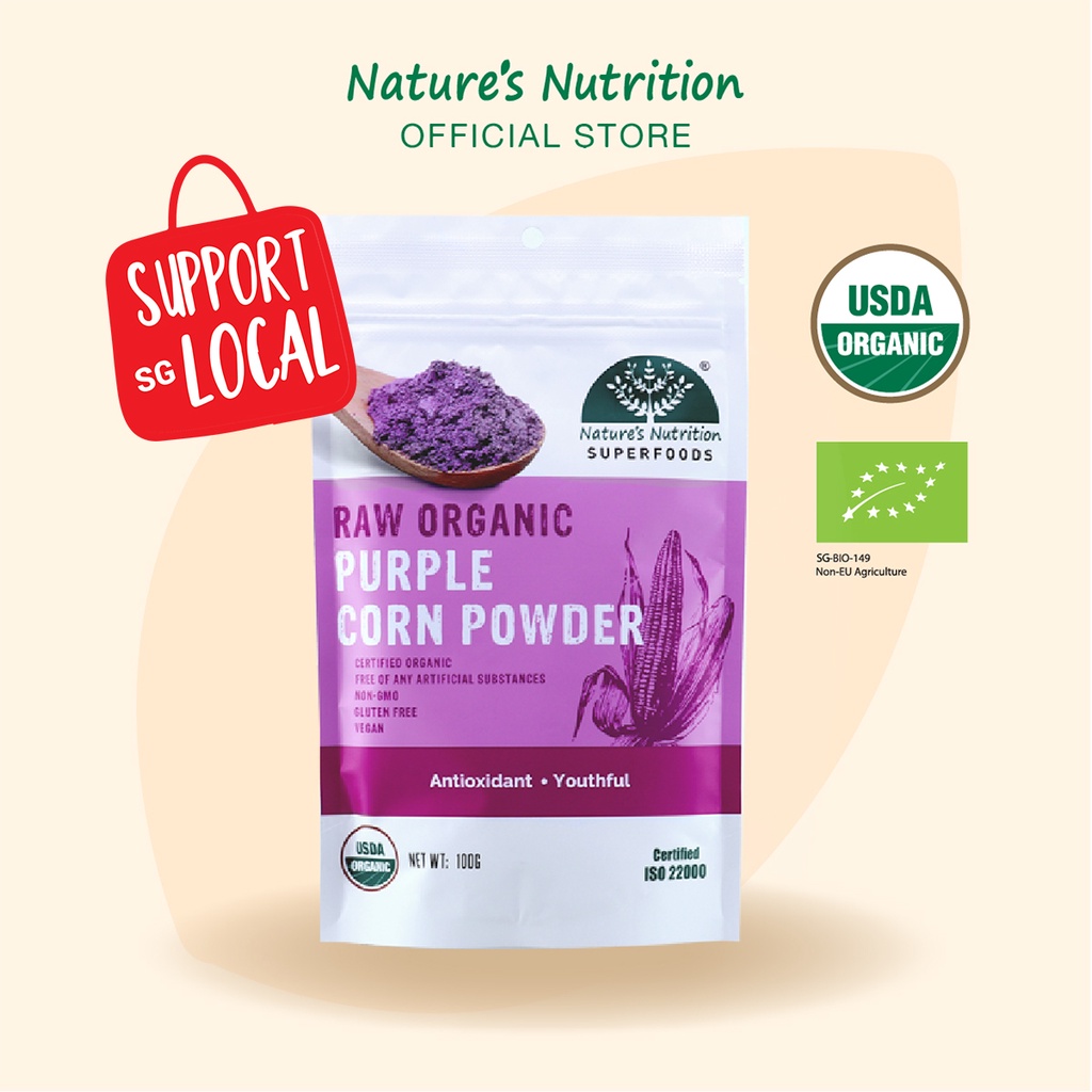 (Short exp date)Nature's Nutrition Organic Purple Corn Powder 100g ...