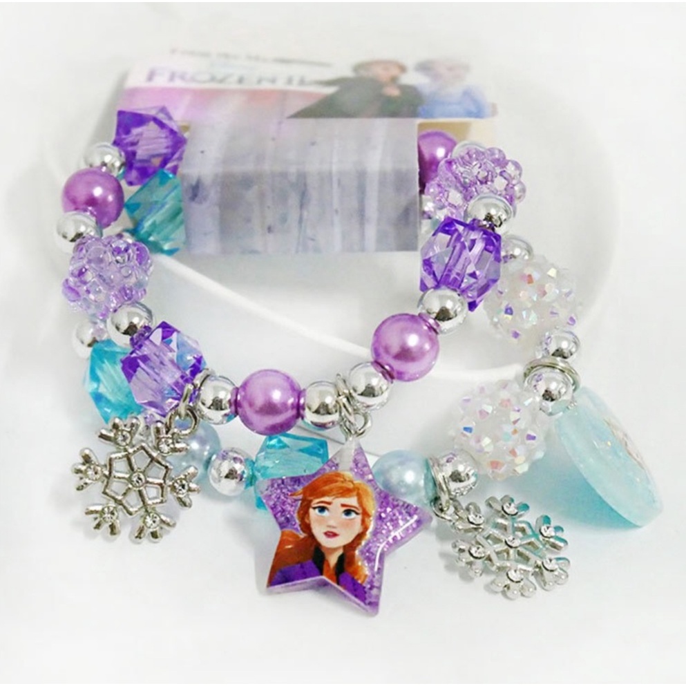 Girls Princess Jewellery Bracelets Frozen Jewellery For Dress Up 2Pc ...