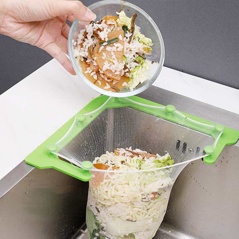 Kitchen rack sink garbage filter sewer pool triangle leftover drain ...