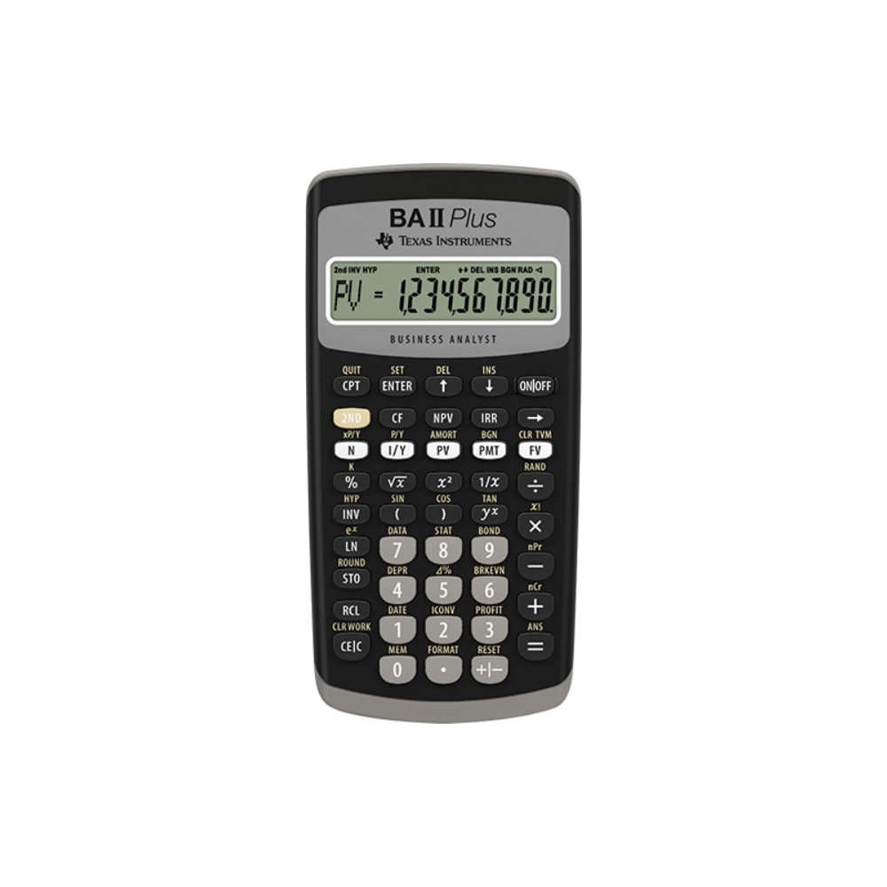 Texas Instruments BAII Plus Financial Calculator Approved for CFA GARP FRM 1 Year Local Warranty Shopee Singapore
