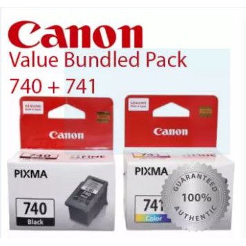 CANON COMBO PACK PG-740 BLACK CLI-741 COLOUR INK CARTRIDGE PG 740 CLI ...