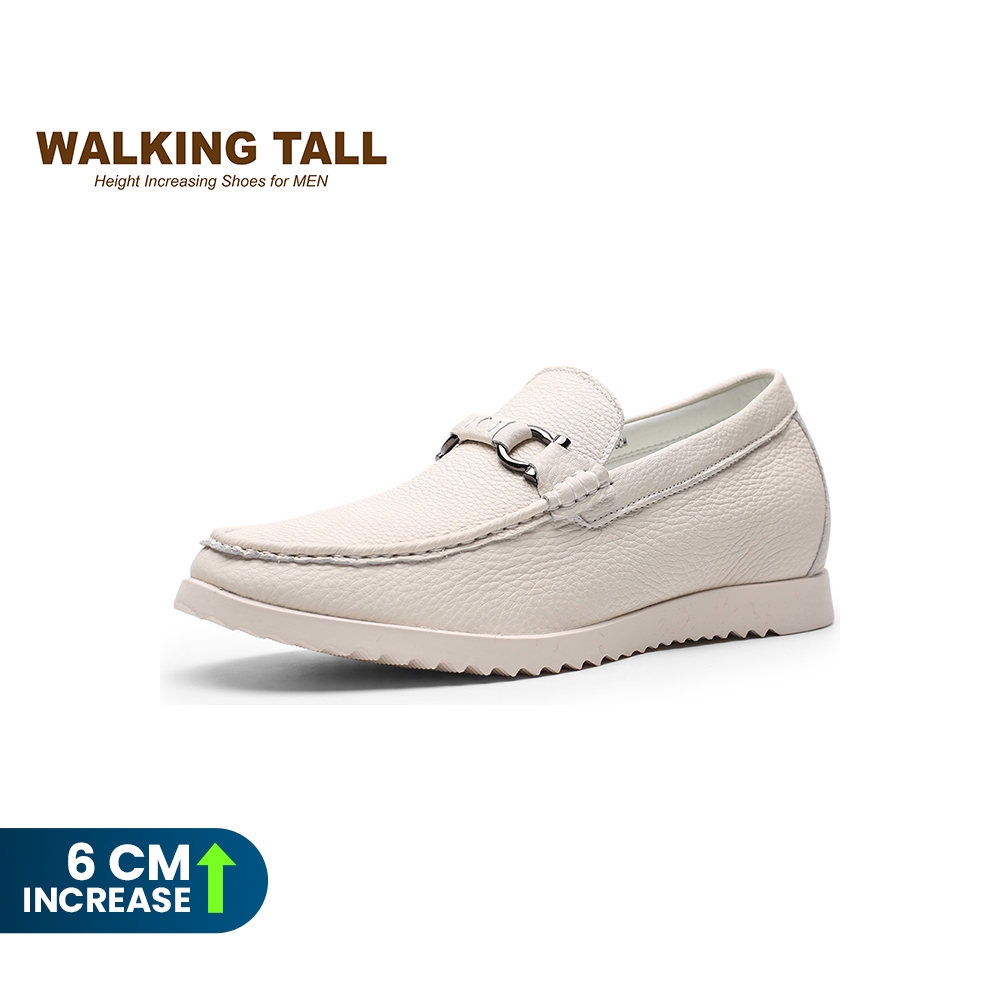 Walking Tall Height increase shoes (6 cm) with Rubber OutSole - Beige ...