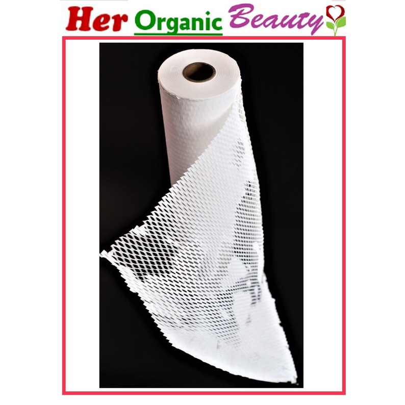 9/50 Meters Honeycomb WHITE Paper Wrapper & White Interleaf Paper ...