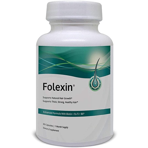 Folexin | Hair Growth Support Formula - Dietary Supplement, 60 Capsules ...