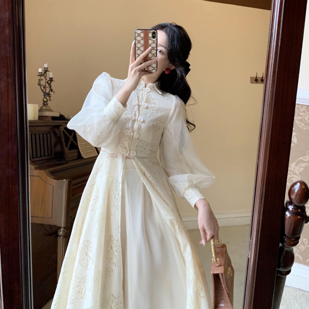 Improved version of the young French cheongsam dress with a sense of ...