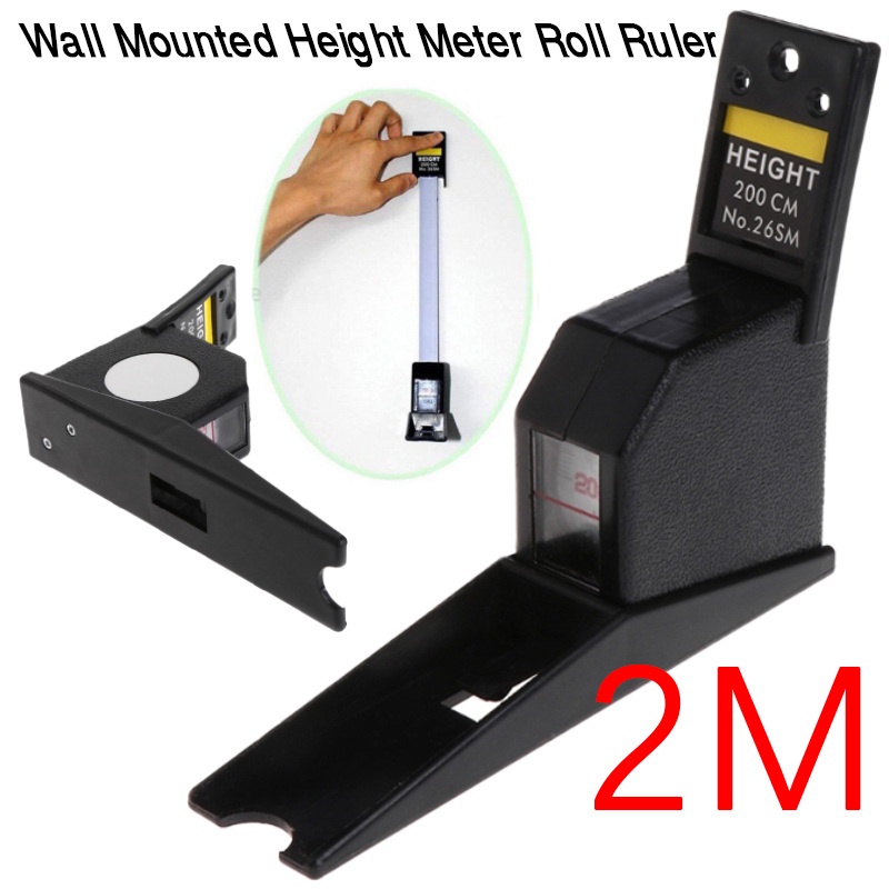 [Spot]Body Height Rod Wall Mounted Meter Roll Ruler Growth Stature ...