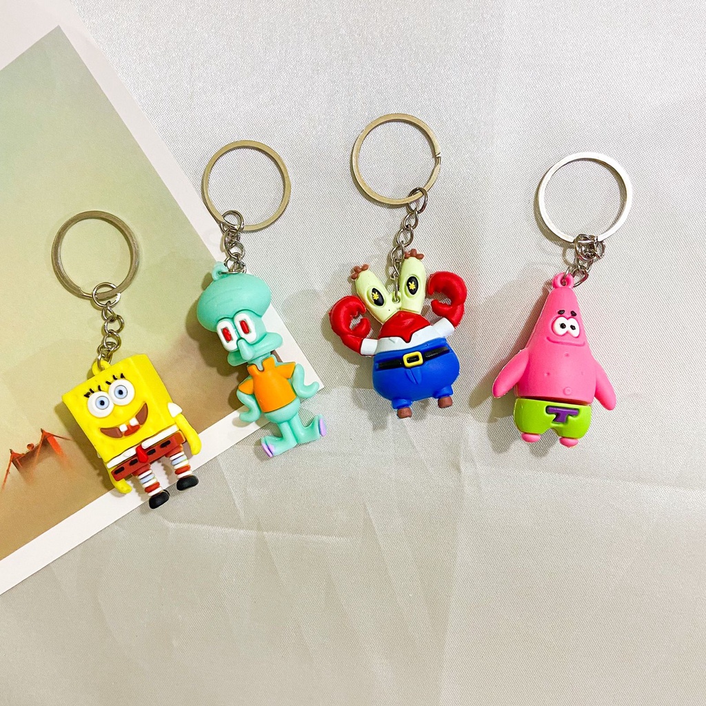 GANTUNGAN Spongebob Keychain/Rubber Keychain Spongebob Squarepants ...