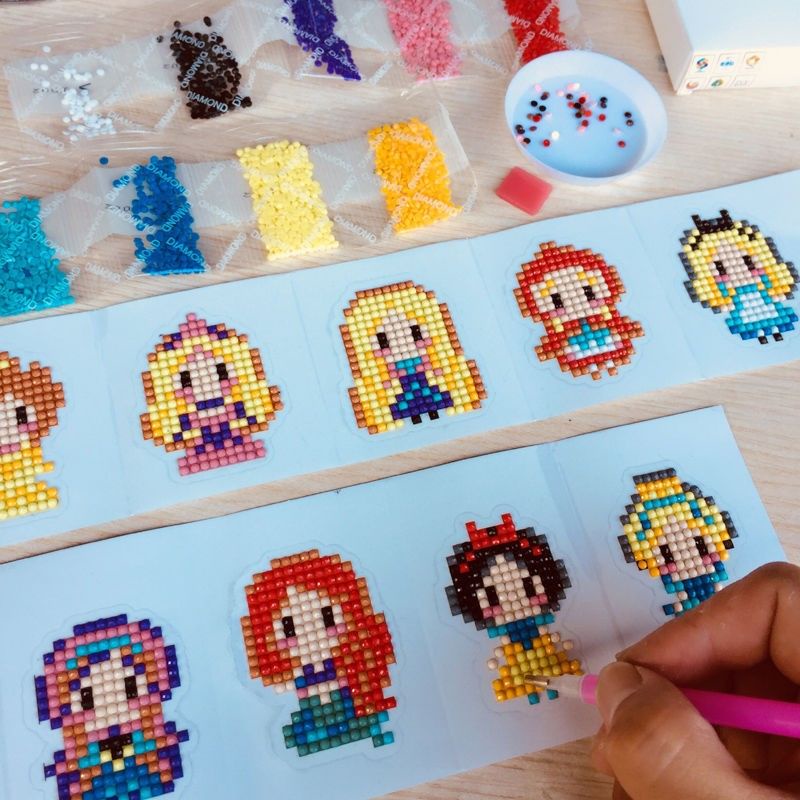 Ready Stock Kids DIY Sticky Beads Set / Diamond Sticker / Gift Set ...