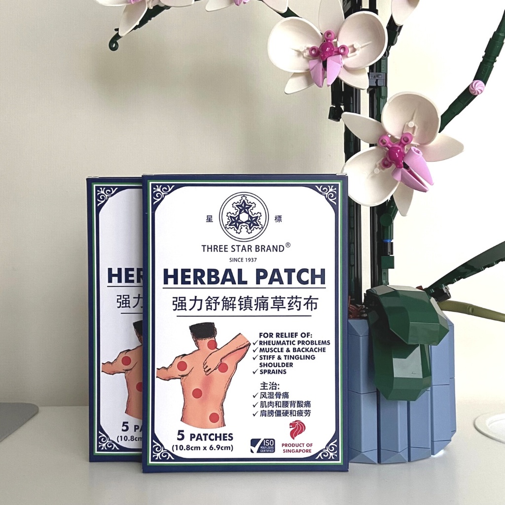 Three Star Brand Herbal Medicated Patch (5 pieces) | Shopee Singapore