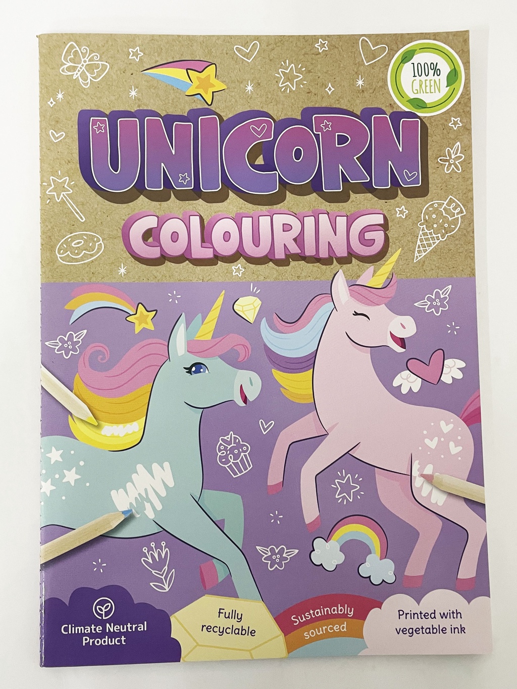 Unicorn Colouring Book for Kids with 50 pages to Color Magical Unicorns ...