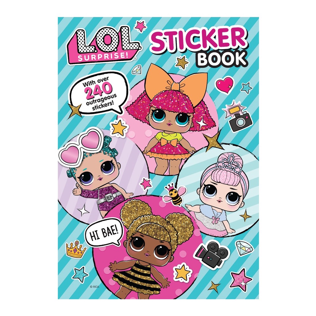 LOL Surprise Sticker Activity Book For Kids with Activities Games ...
