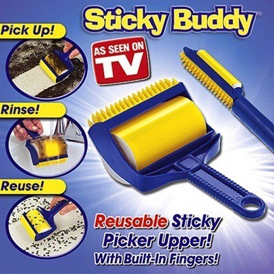 Reusable Sticky Tool Picker Cleaner Lint Roller Pet Hair Remover Brush ...