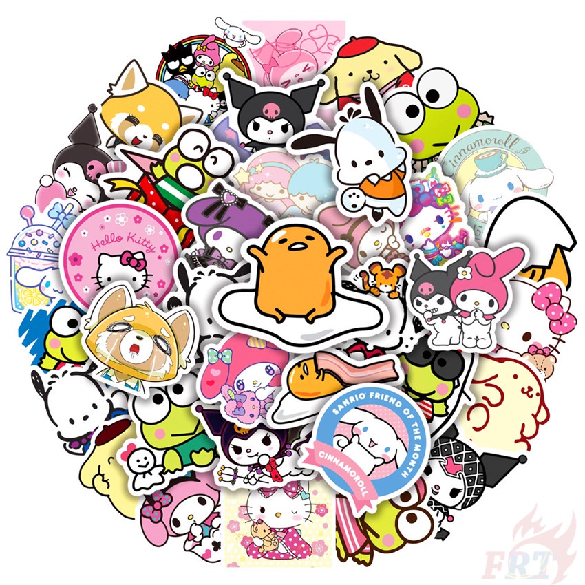 50Pcs/Set S-Cartoon Cartoon Q Character Mixed Series 02 Stickers Melody ...