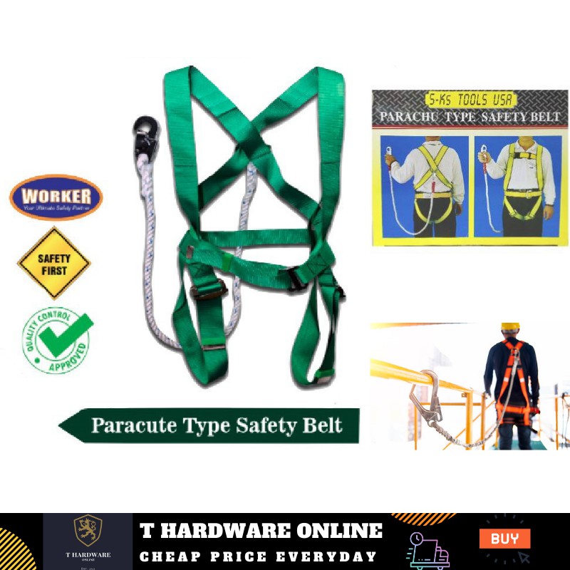 Parachute Type Safety Belt/ Full Body Safety Harness/ Heavy Duty Safety ...