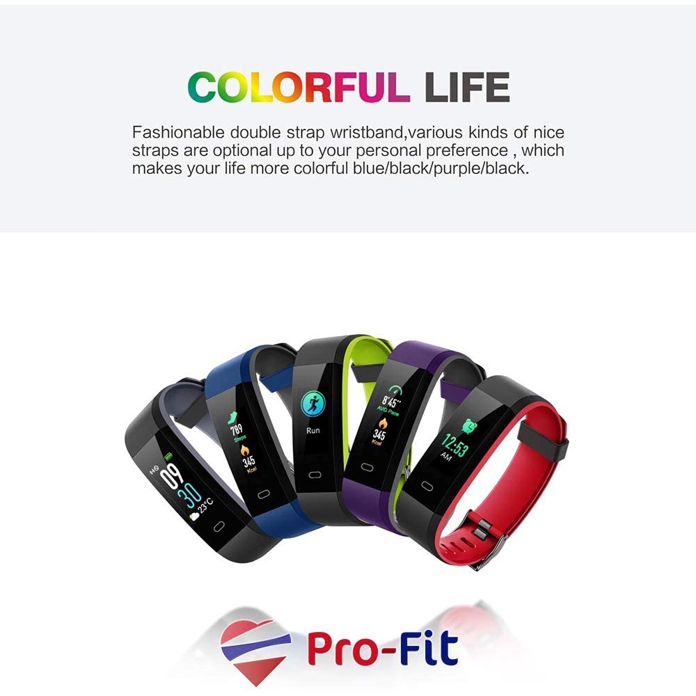 Pro-Fit VeryFitPro Fitness Tracker Color Activity Tracker IP67 ...