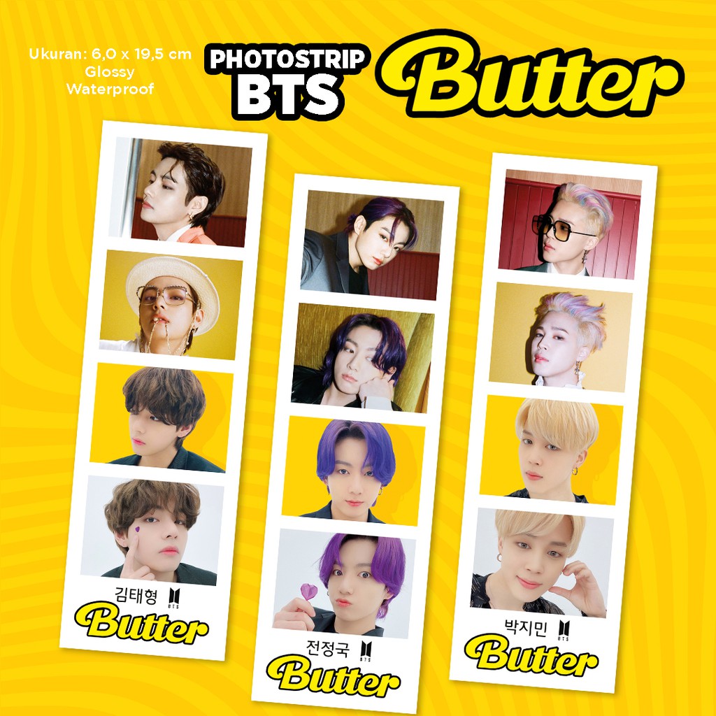 Photostrip BTS Butter - Merchandise Army KPOP Taehyung Jimin Jungkook ...